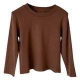 breaise Toddler Boys Girls Shirts Long Sleeve Crewneck Tops Kids Casual ...