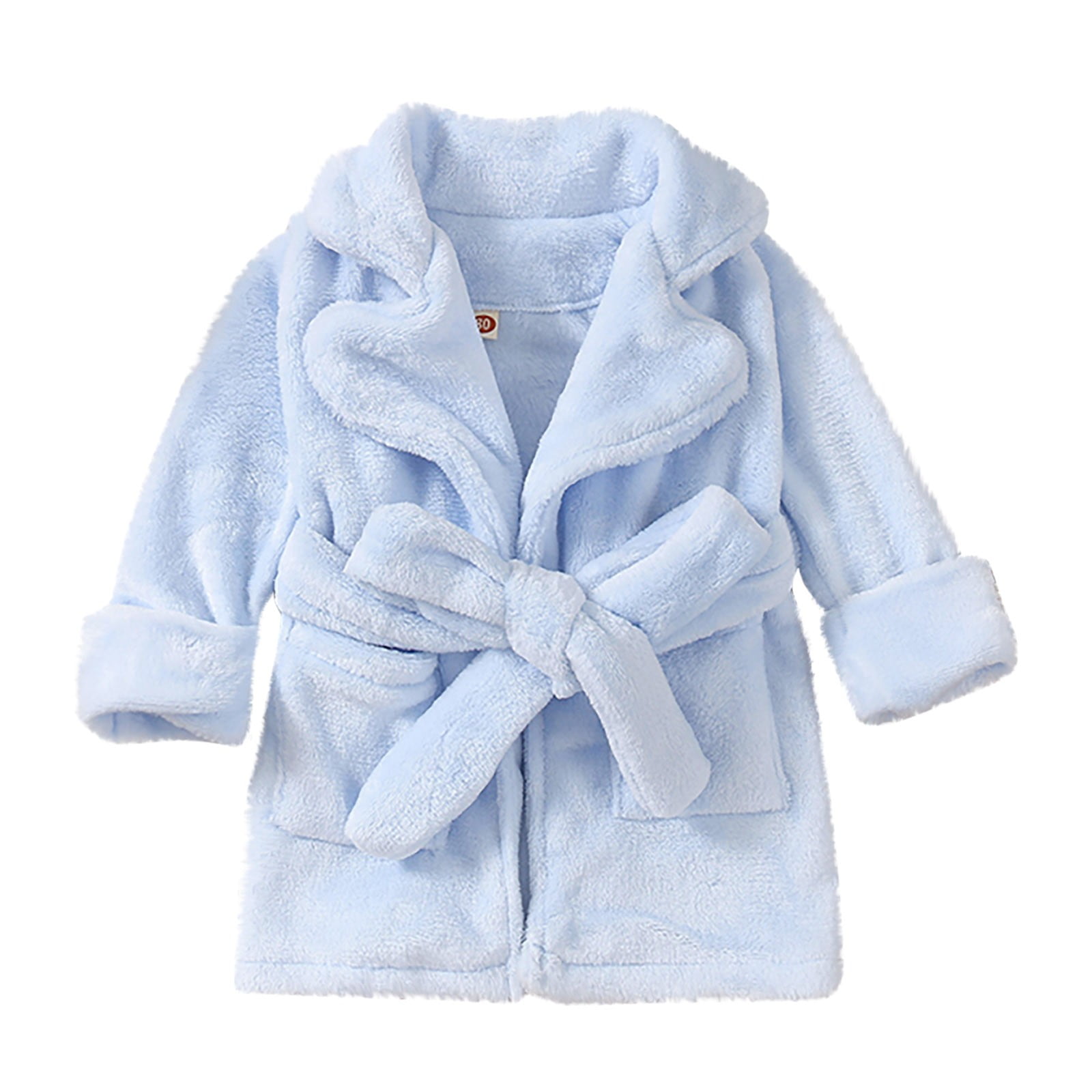 breaise Unisex Baby Plush Bathrobe Plain Fleece Corduroy Robe Gown ...
