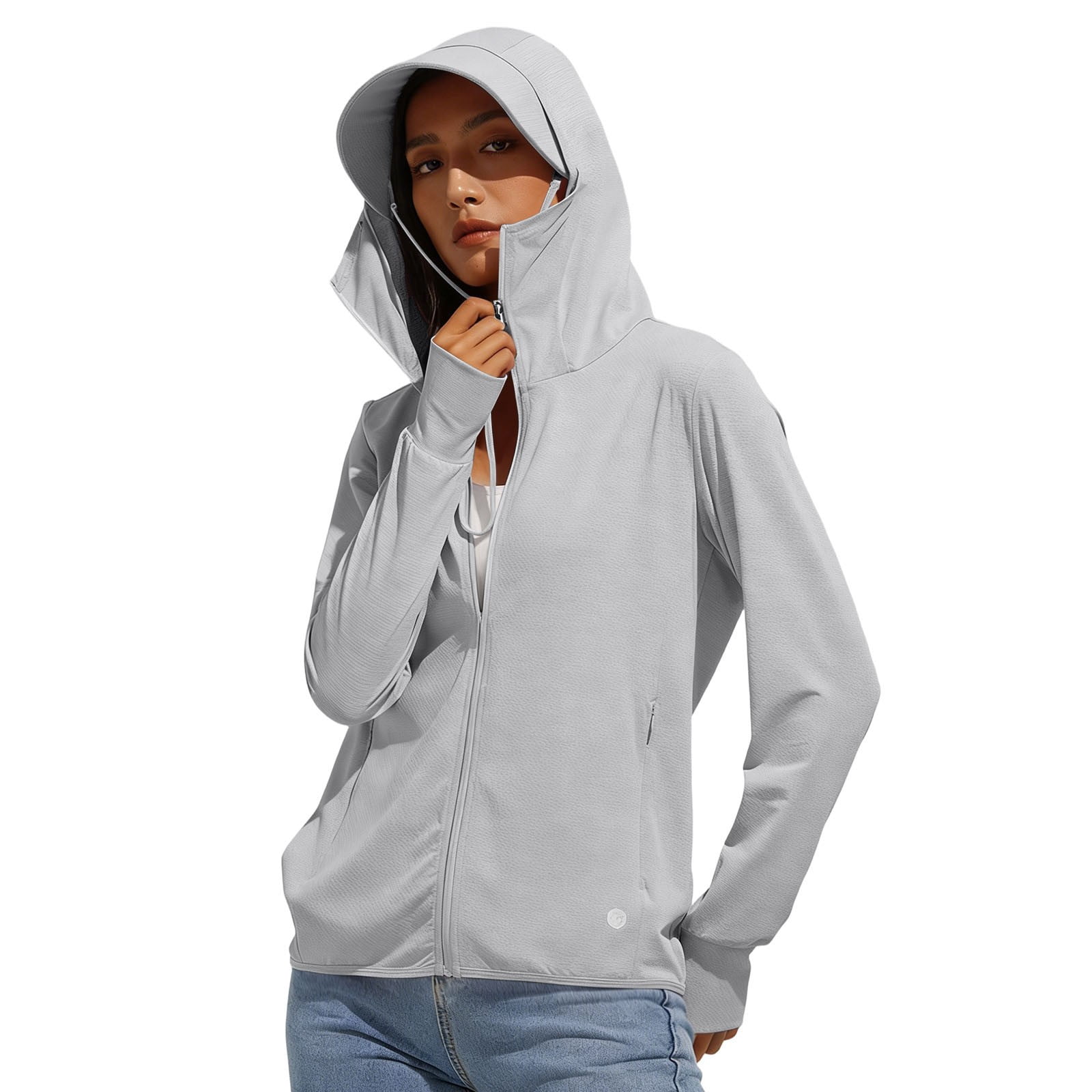 breaise Women's UPF 50+ Sun Protection Hoodie Jacket Lightweight Long ...