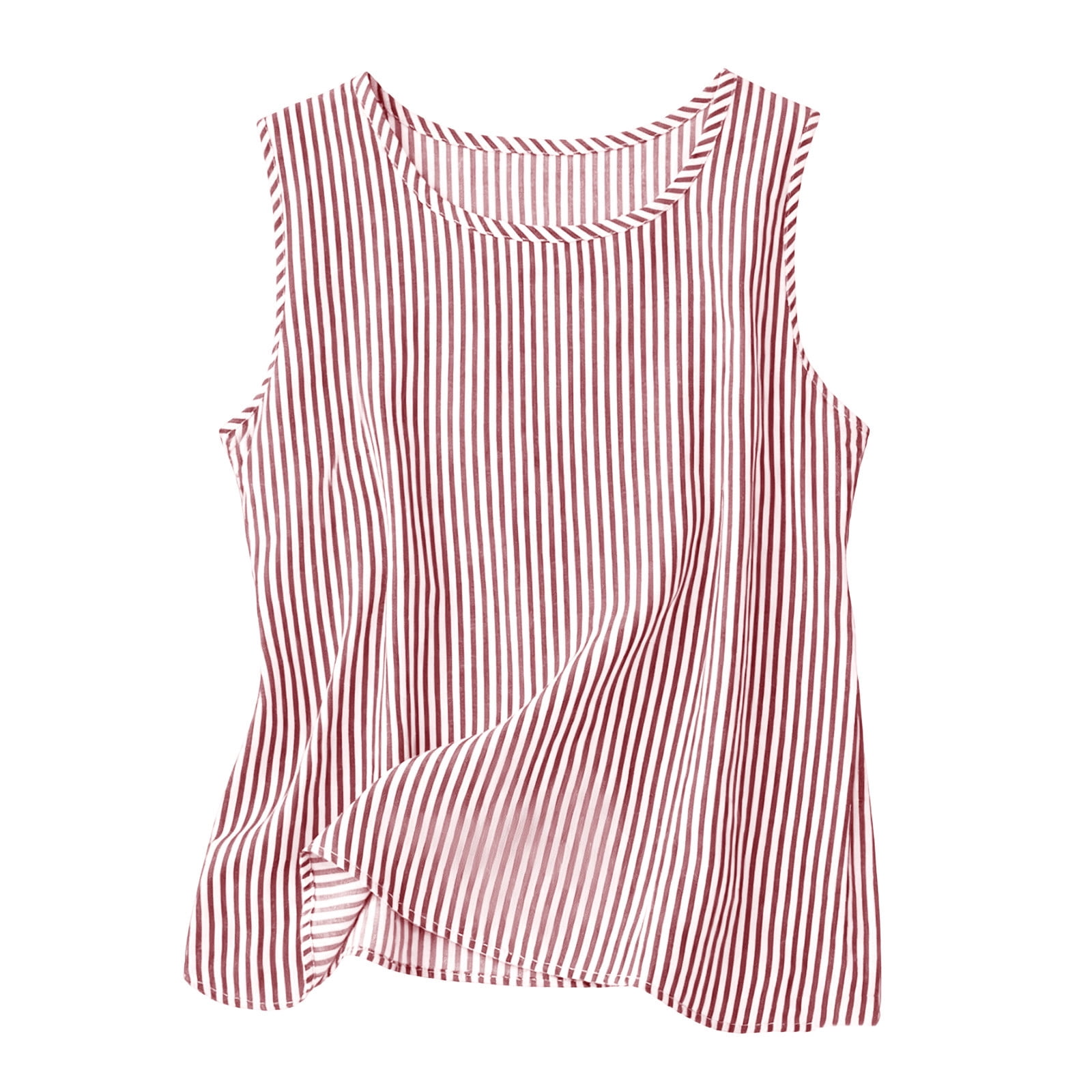breaise Womens Gingham Cropped Tank Top Summer Casual Sleeveless Crew ...