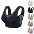 breaise Womens Sports Bras Soft No Underwire Full Coverage T-Shirt Bra ...
