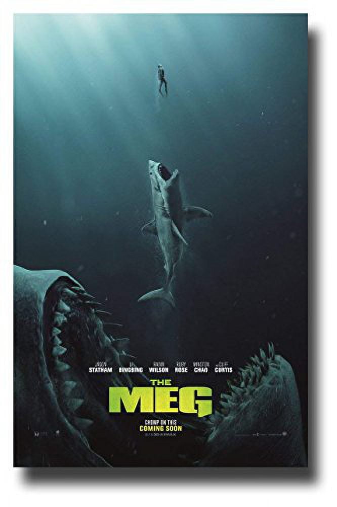 bribase shop The Meg Poster Movie Promo 2018 36 x 24 inches Megalodon ...