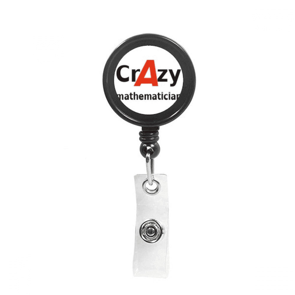 brief best cool mathematician occupation Retractable Keychain Badge ...