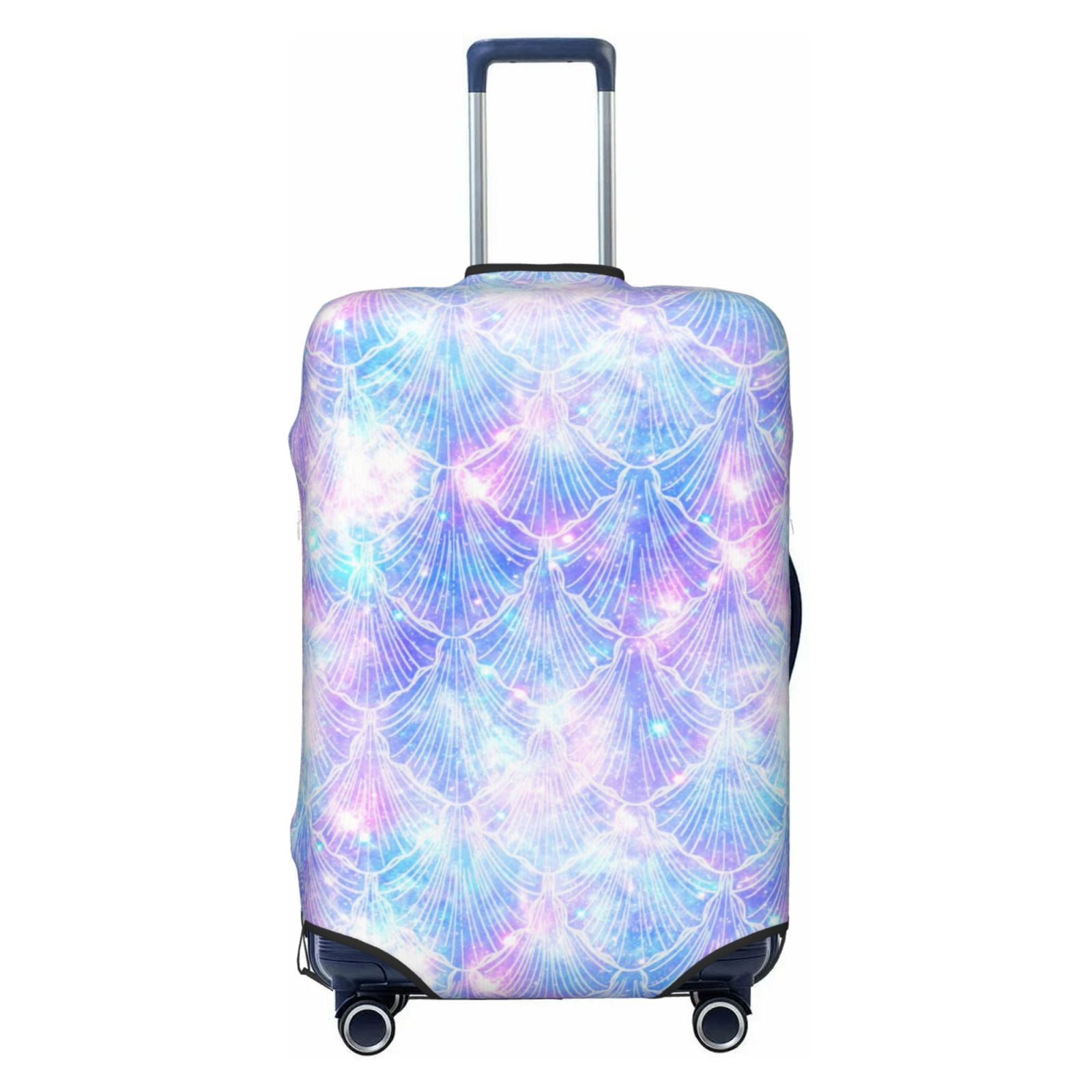 bright blue shiny fish scale Luggage Cover, Suitcase Cover for Luggage ...