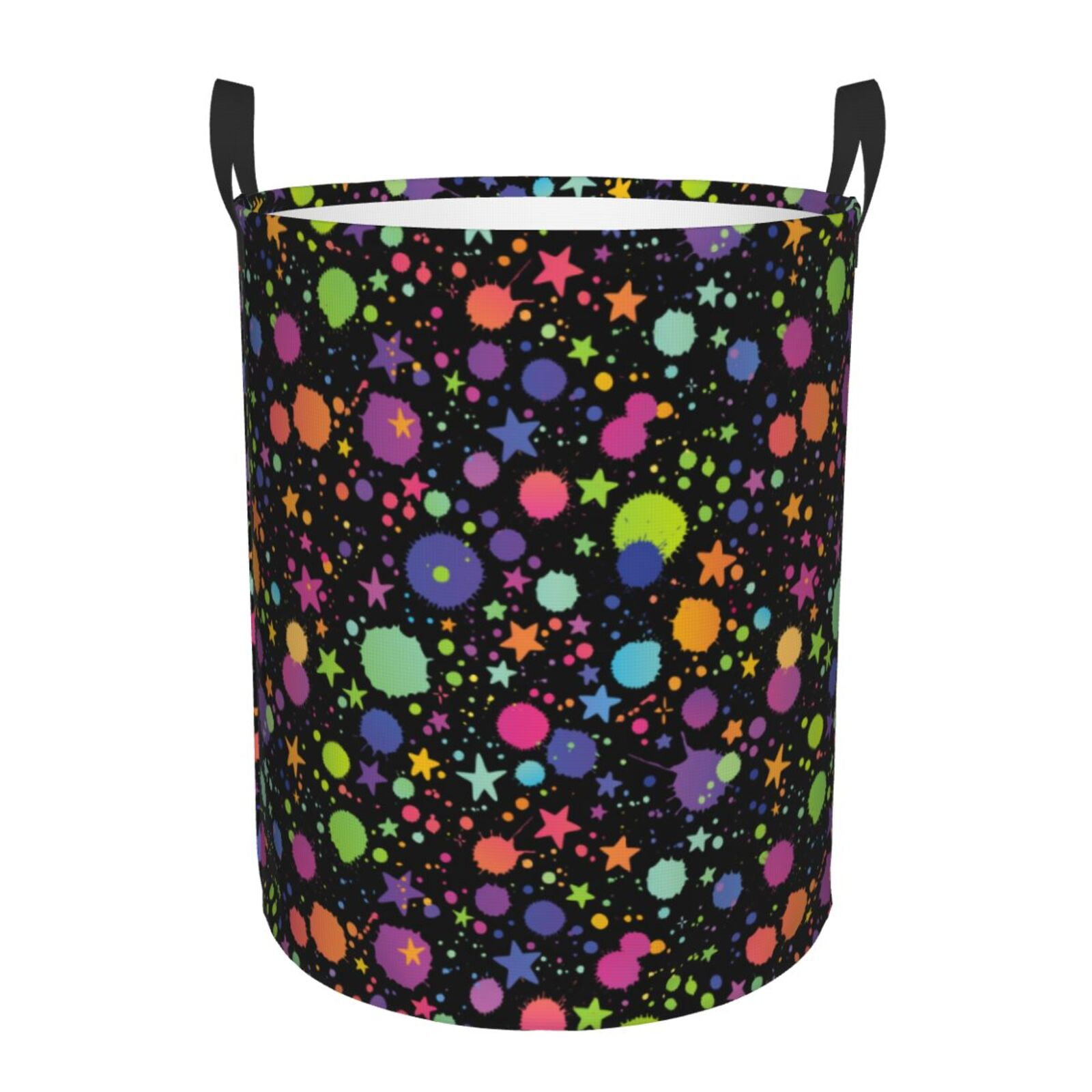 bright dots print Laundry Basket, Laundry Hamper Waterproof Laundry Bag ...