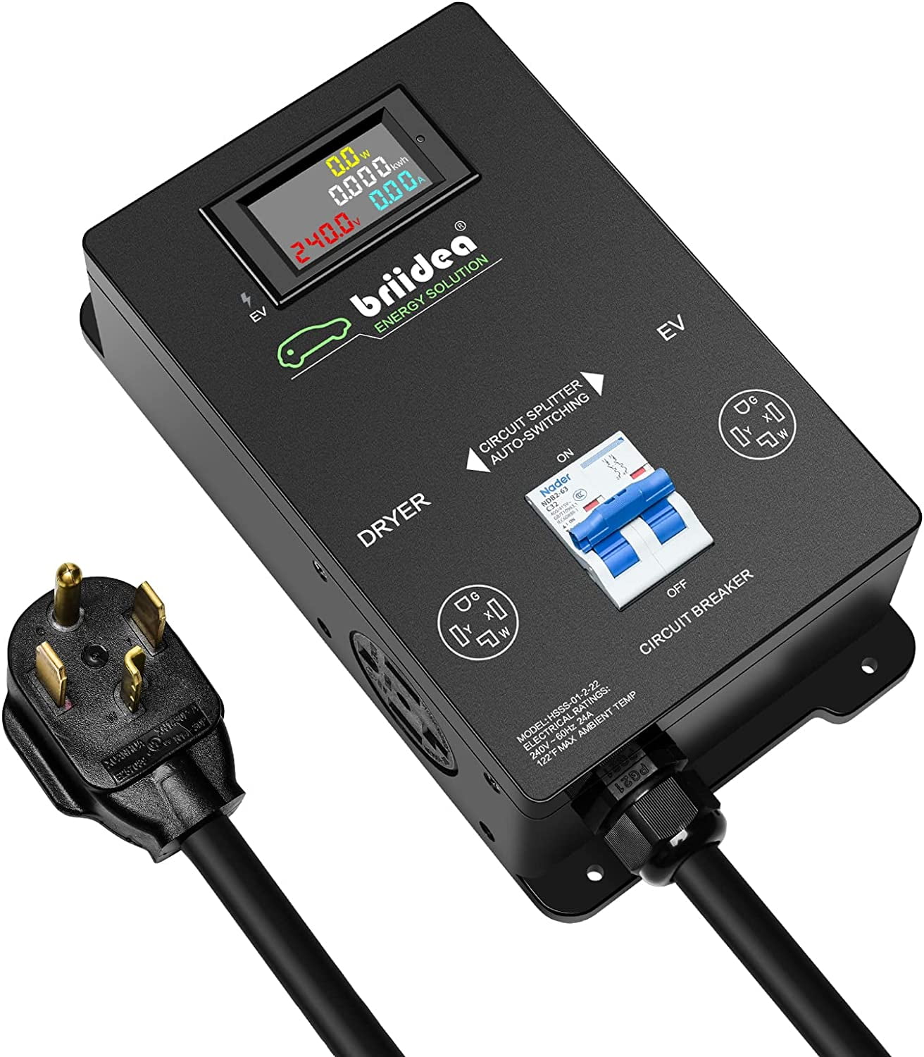 Briidea Automatic Power Switch for Dryer and EV, Fast Charge Your EV ...
