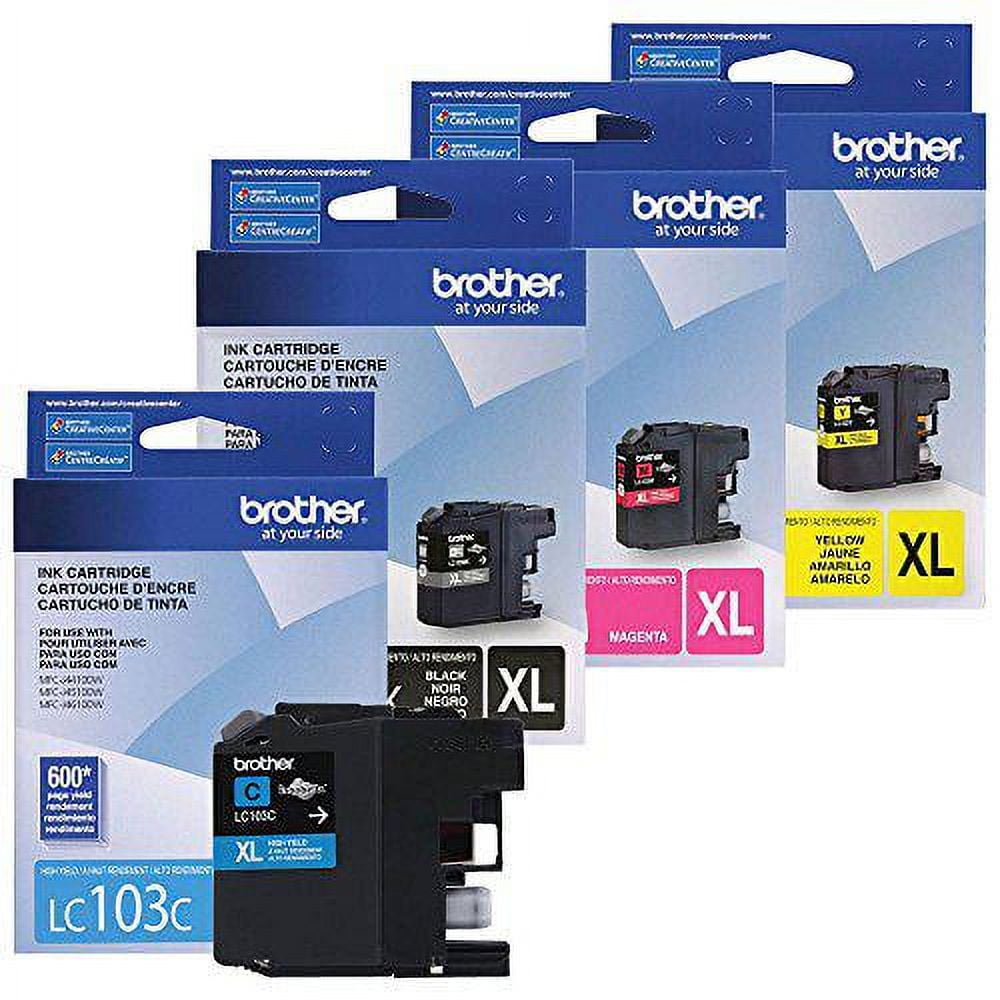 brother genuine lc103bk high-yield black ink cartridge. - Walmart ...