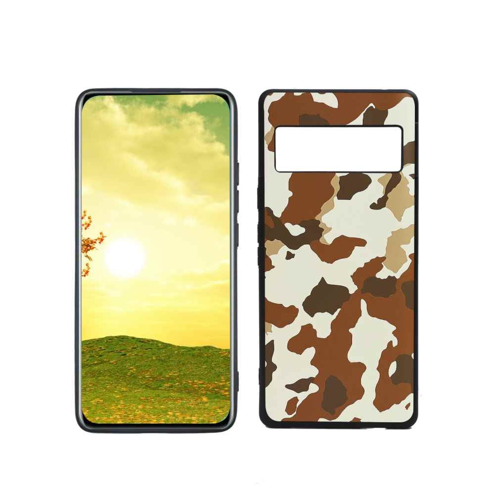 brown-and-white-camouflage-5 Phone Case, Designed for Google Pixel 6 ...