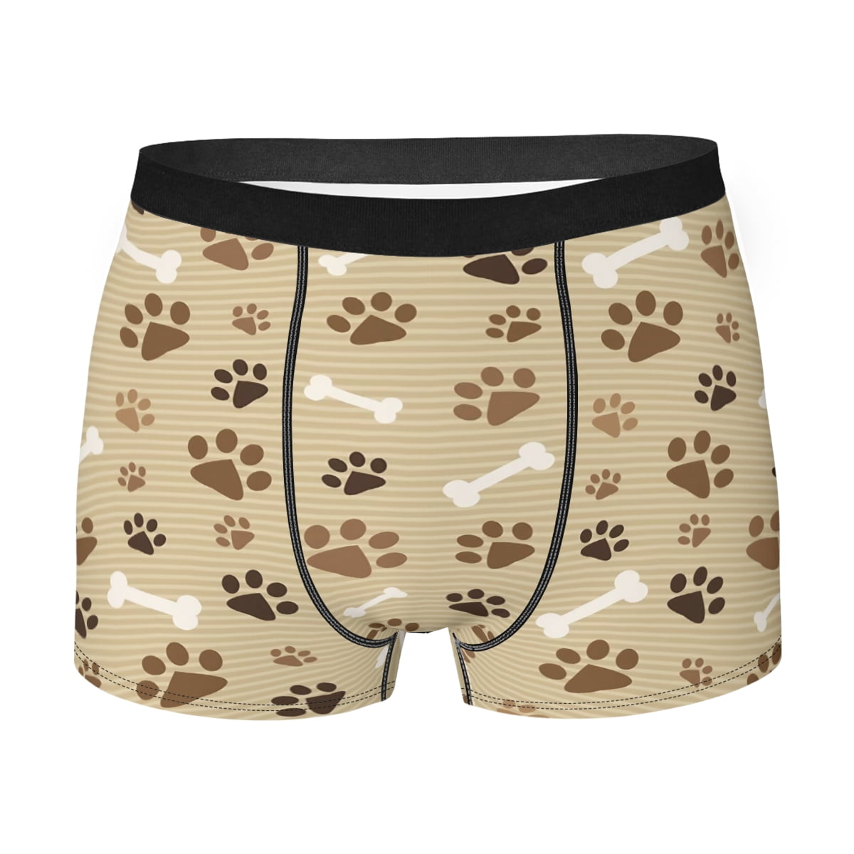 brown footprints and bones Boxer Shorts For Man 3D Print Male Underwear ...