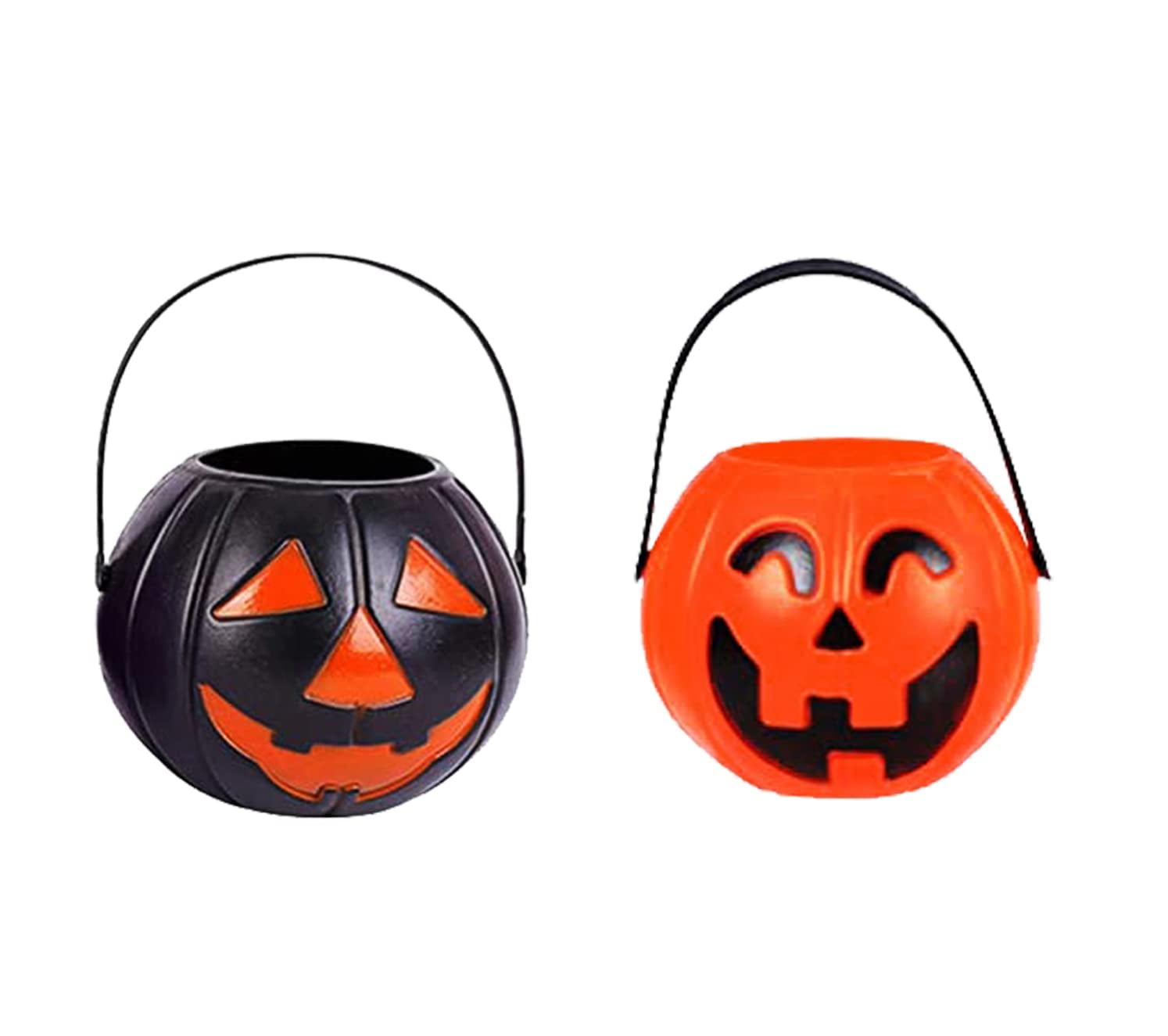brown leaf JackOOLantern Halloween Large Pumpkin Buckets Trick or Treat ...