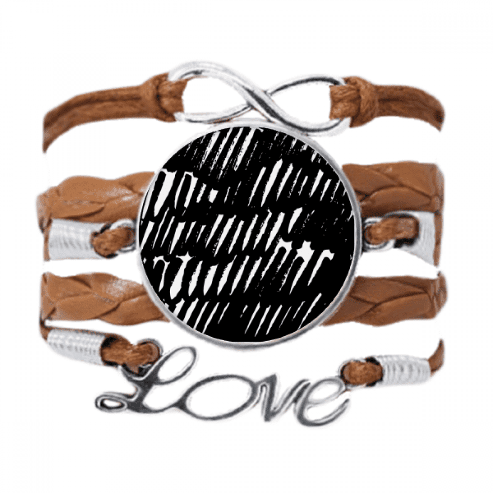 brushwork irregular curve texture bracelet love chain ornament ...