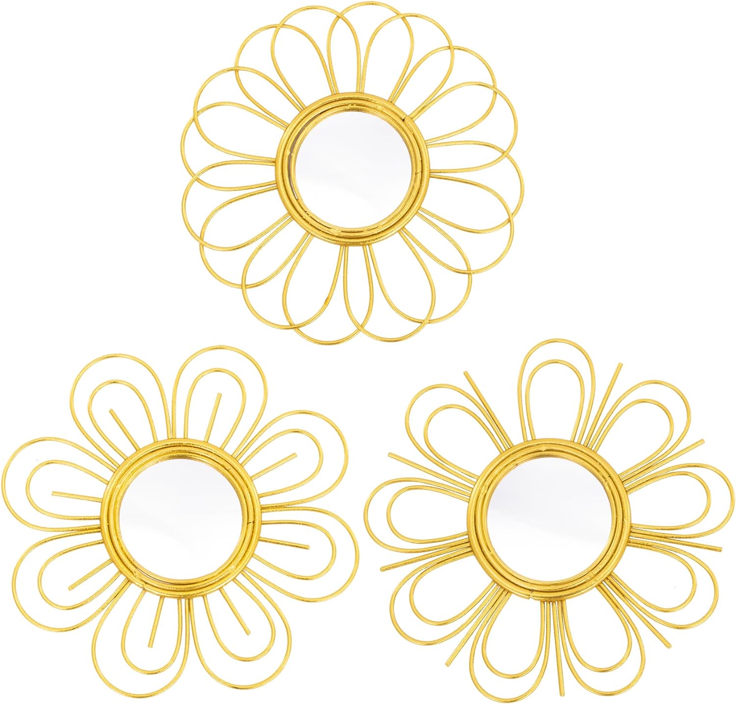 RFCUIBIJ LTKIF Silver Sunburst Mirrors Hanging Wall Decor - Decorative ...