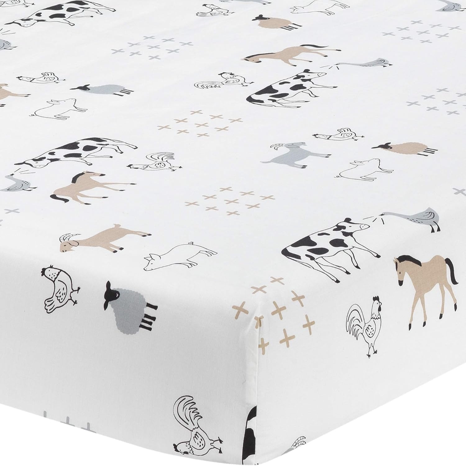 bsyrew Lambs & Ivy Jungle Friends 100% Cotton Safari Animals Baby ...