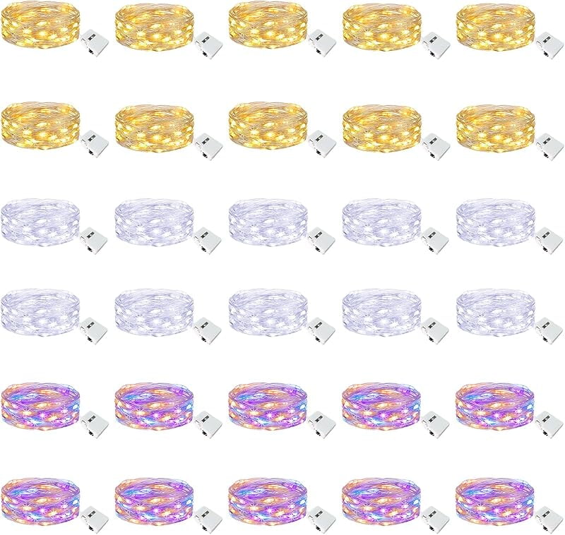 btfarm 30 Pack Fairy Lights Battery Operated [3 Modes], 7ft 20 Led ...