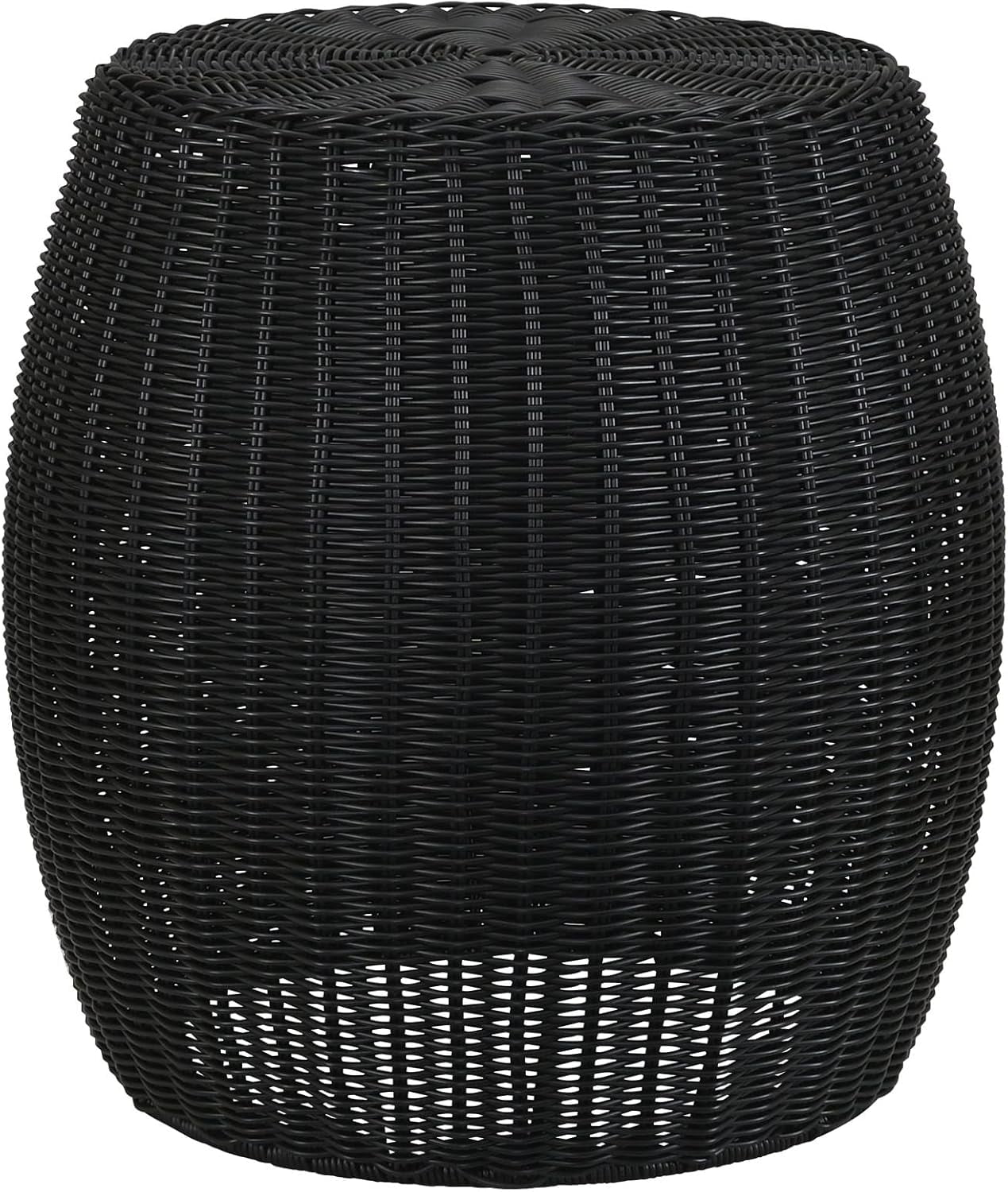 btgunmu Resin Wicker Storage Stool or Side Table White - Walmart.com