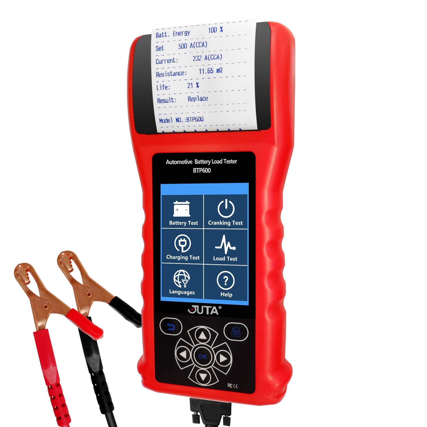 **btp600 car battery load tester bad cell analyzer auto 12v/24v 20-3000 ...