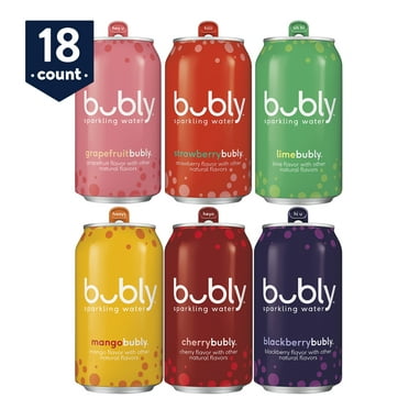 Bubly Unsweetened Sparkling Water Variety Pack, Natural Fruit Flavors ...