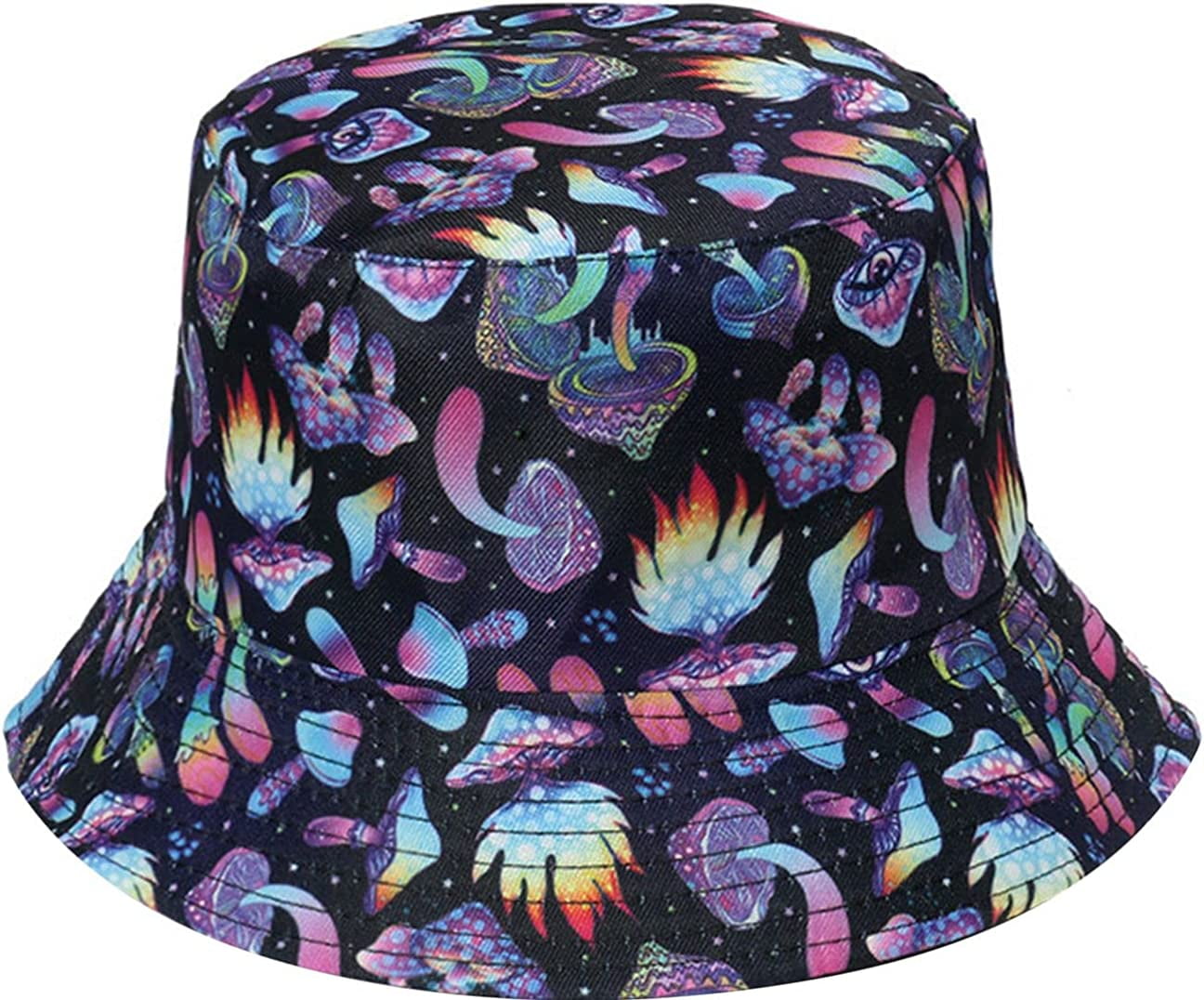 bucket hat unisex mushroom summer beach sun cap for child adult cotton ...