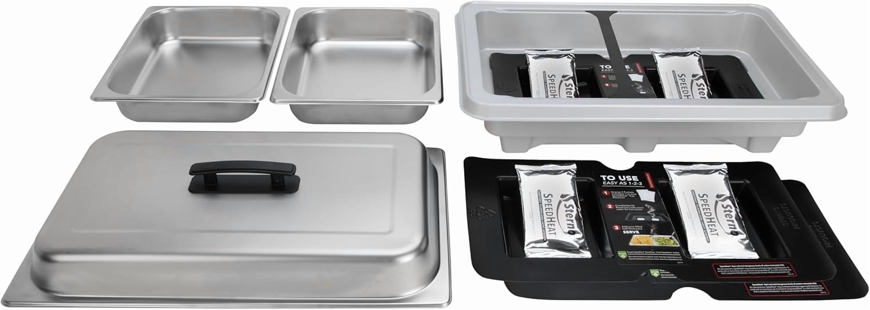 **buffet kit speedheat chafing dish buffet set - flameless - for buffet ...