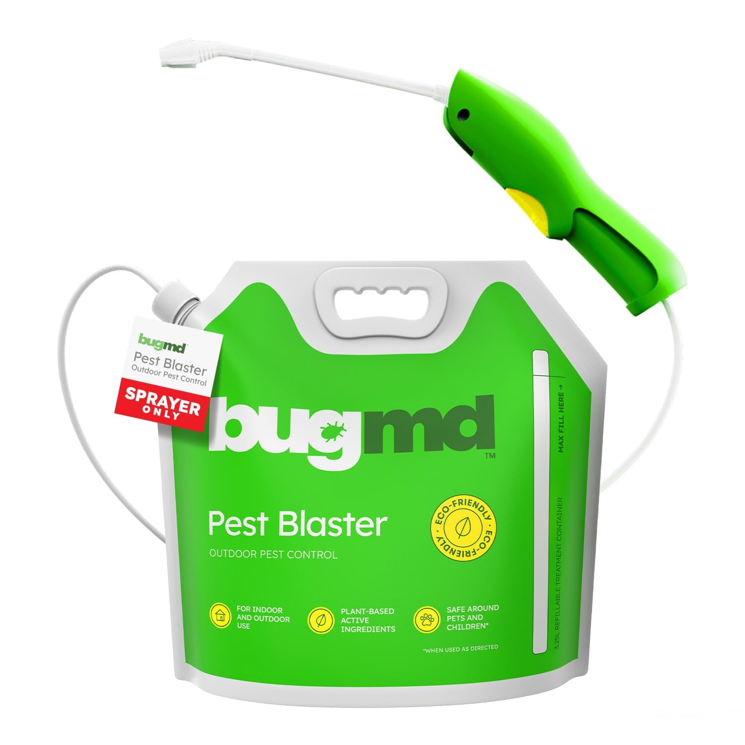 bugmd Pest Blaster, Reusable 3.25L Mixing Bag and Automatic Sprayer ...