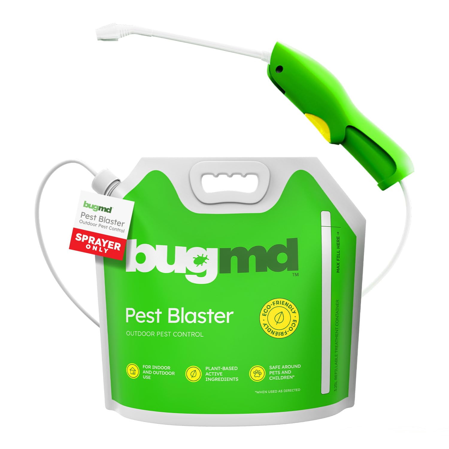 BugMD Power Blaster: Reusable Mixing Pouch & Automatic Spray System ...