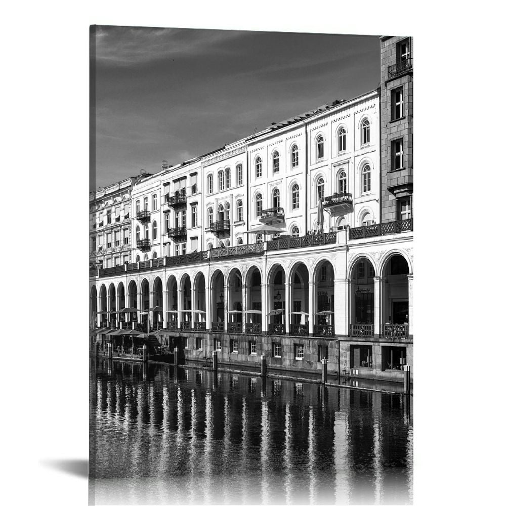 building-Artwork Paintings Print on Canvas Wall Art for Home Walls ...