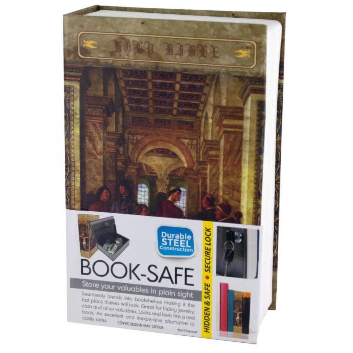 bulk buys os087 hidden bible book safe, brown, white, gold - Walmart.com