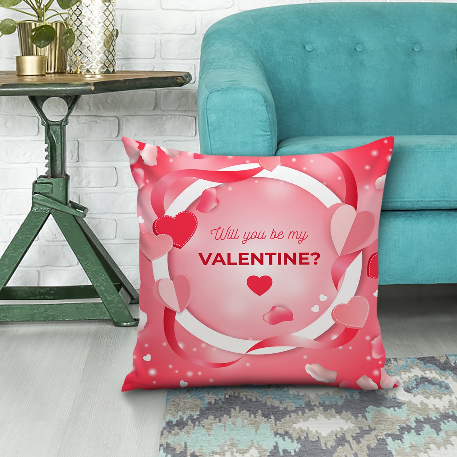 bulk items wholesale clearance Valentine's Day Pillow Cover Linen ...