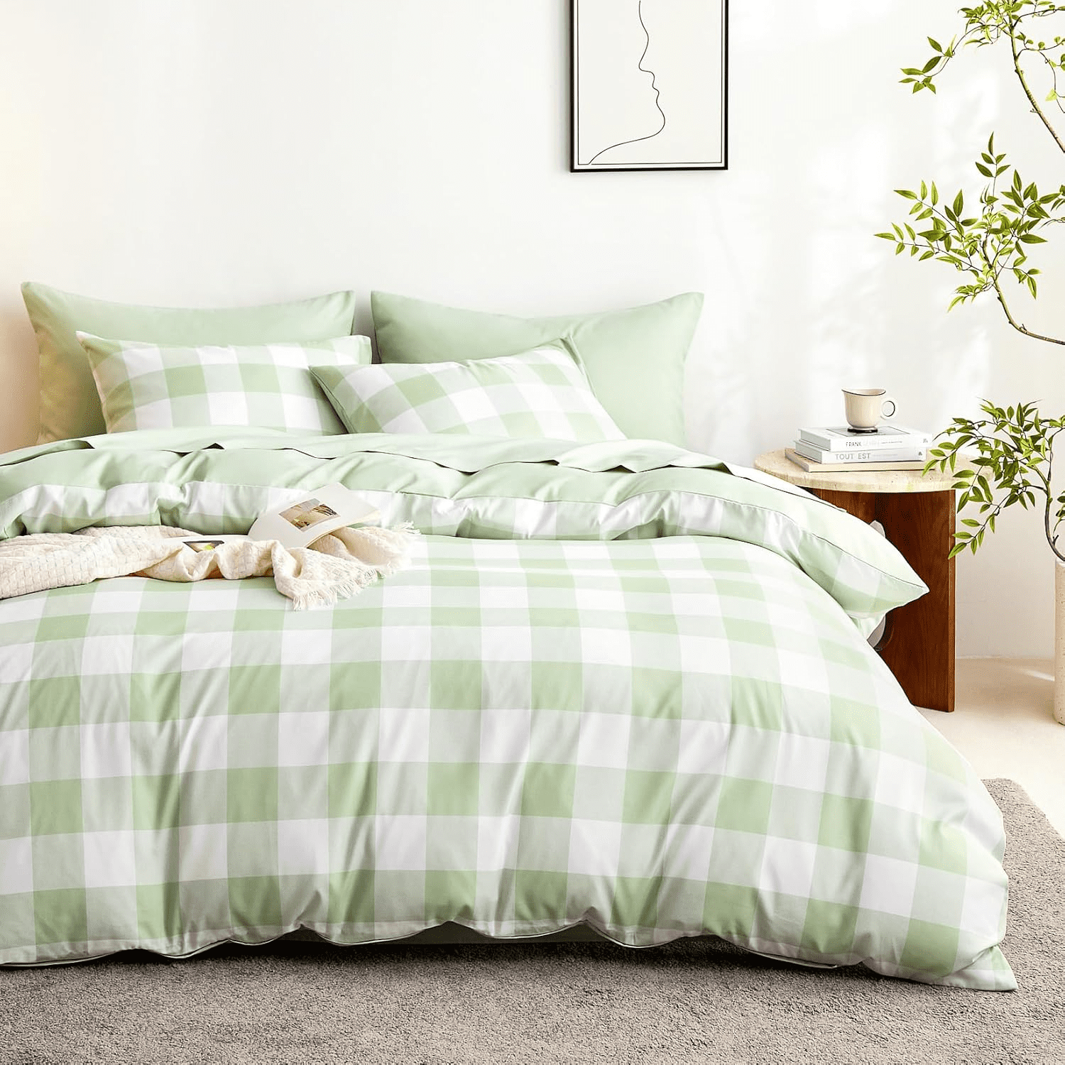 buonrpmg - Gingham Duvet Cover Set Plaid Buffalo Checker Check Cute ...