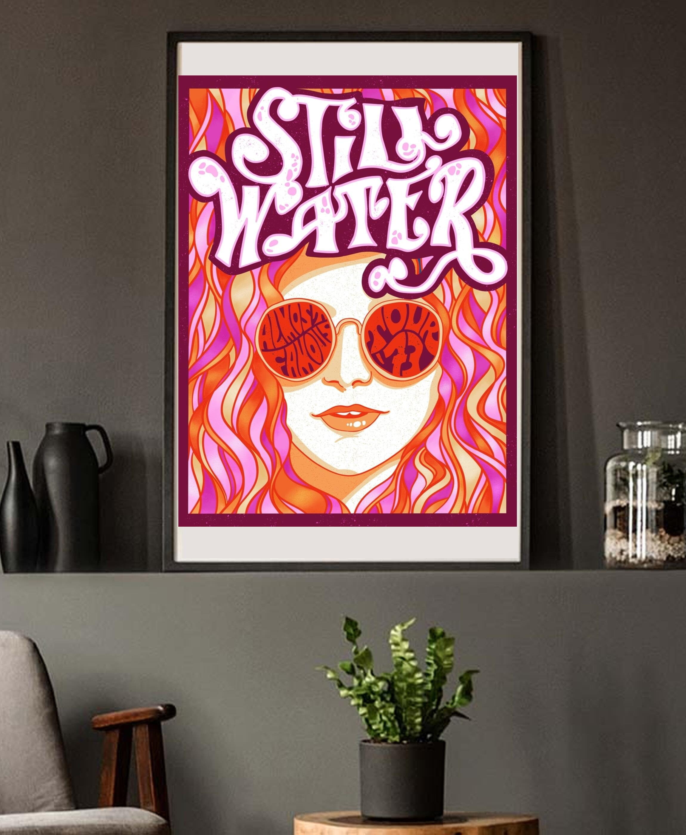 burgundy poster, Wall Art Decor, poster American comedy Art,dining room ...