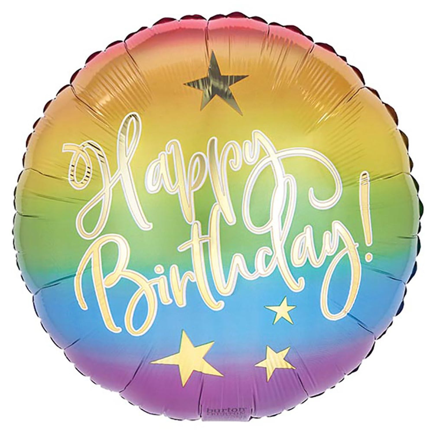 burton+BURTON 17" Happy Birthday Ombre Balloon #A6702218 - Walmart.com