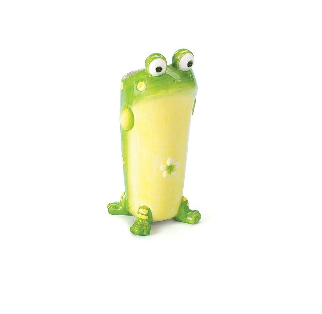 burton+BURTON 664324 Toby Toad Ceramic Vase, 8-inch Height, Green and ...