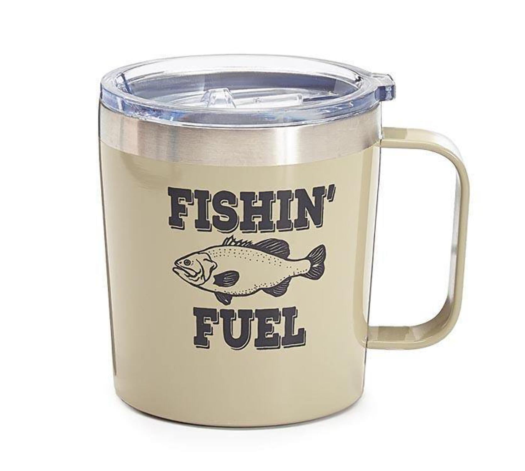 burton+BURTON 9740754 Stainless Steel Fishin Fuel Travel Mug, 3.75-inch Height - Walmart.com