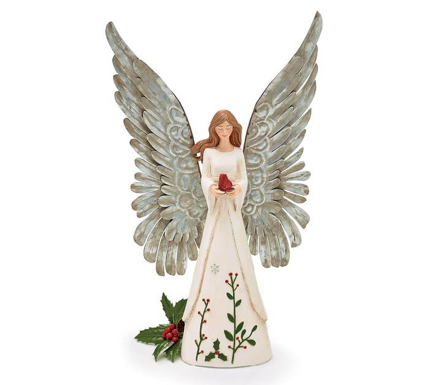 burton + BURTON Angel Holly Cardinal Figurine, 16-inch Height, Resin ...