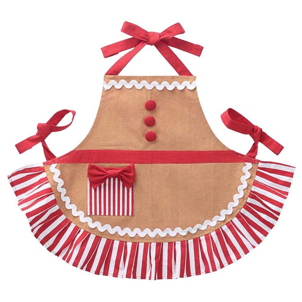 burton+BURTON Children's Festive Gingerbread Apron - Walmart.com