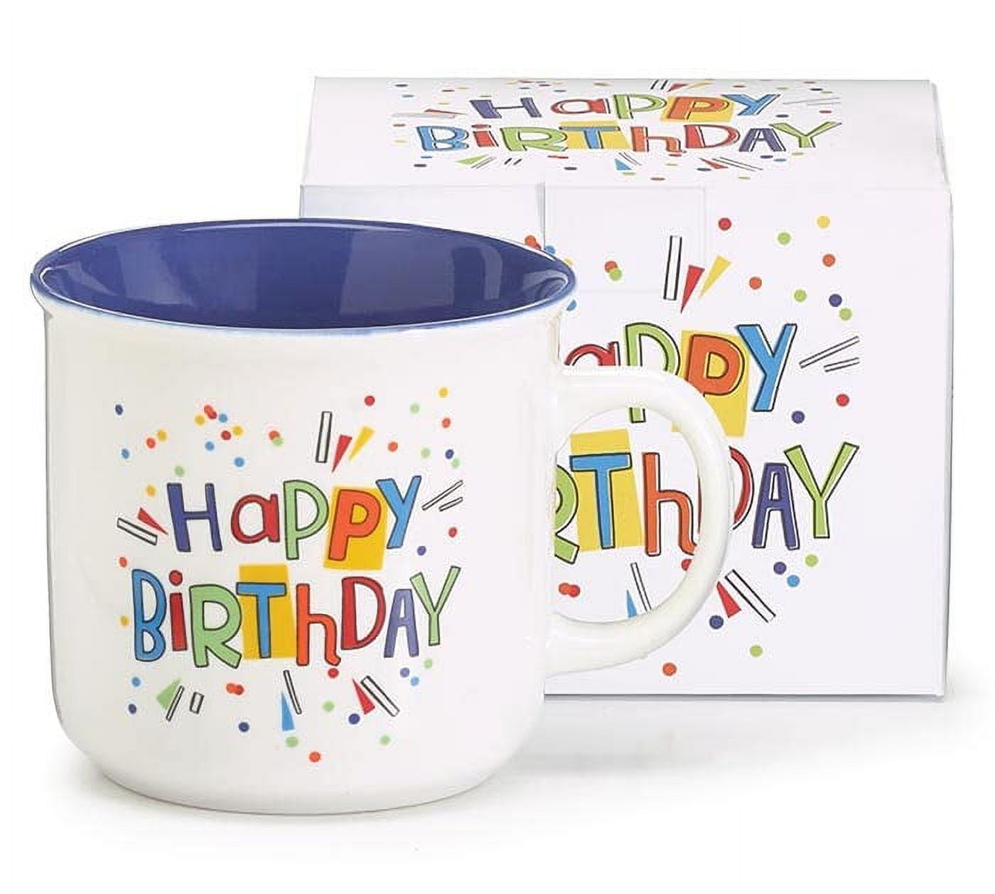 burton+BURTON Happy Birthday With Confetti Coffee Mug - Walmart.com