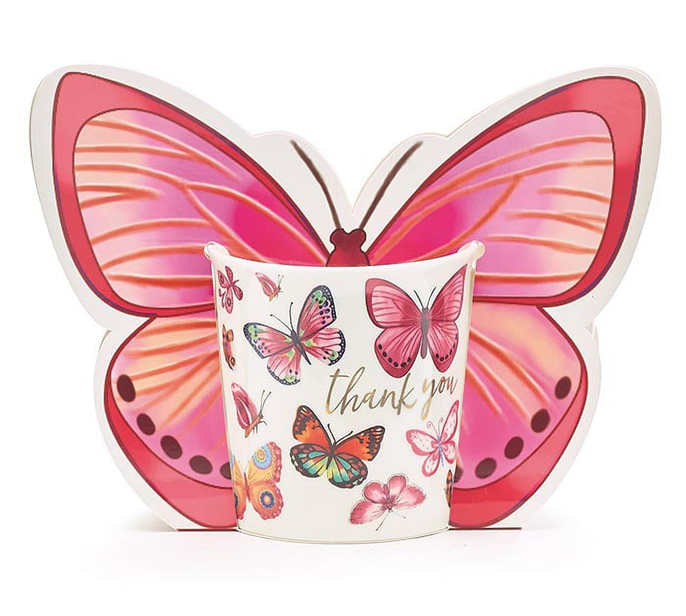 burton+BURTON Thank You Butterfly Mug In Paper Caddy - Walmart.com