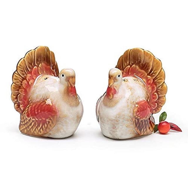 burton + BURTON Thanksgiving Fall Turkey Salt and Pepper Shaker Set ...