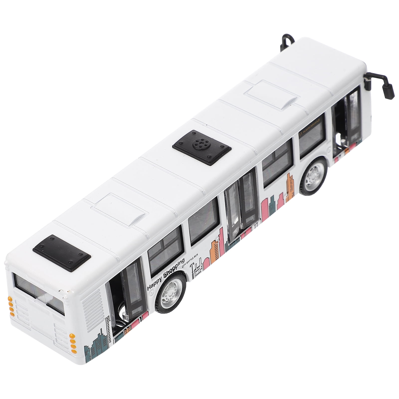 bus toy Simulation City Bus Model Pull Back Bus Toy Car Toy Vehicles ...