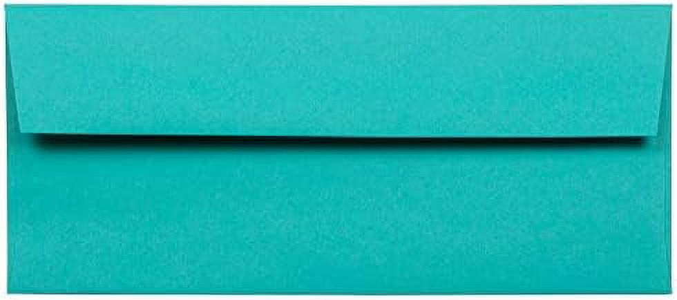 business colored envelopes - 4 1/8 x 9 1/2 - sea blue recycled - 100 ...