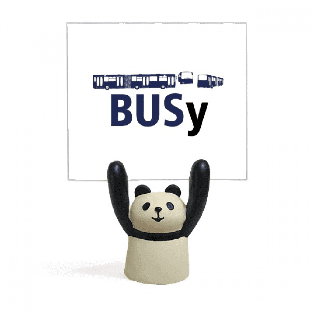 busy public transport bus Memo Holder Cartoon Animal Panda Stand ...