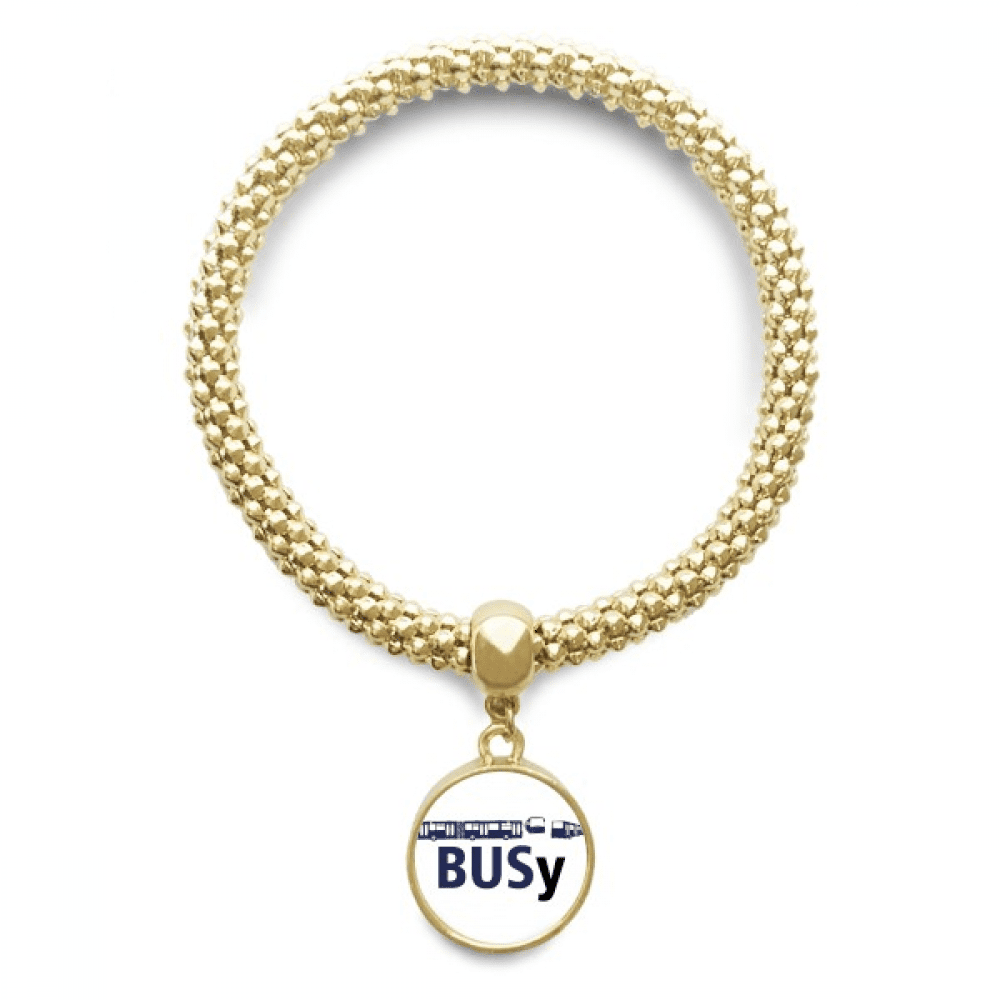 busy public transport bus en chain bracelet pendant jewelry hand ...