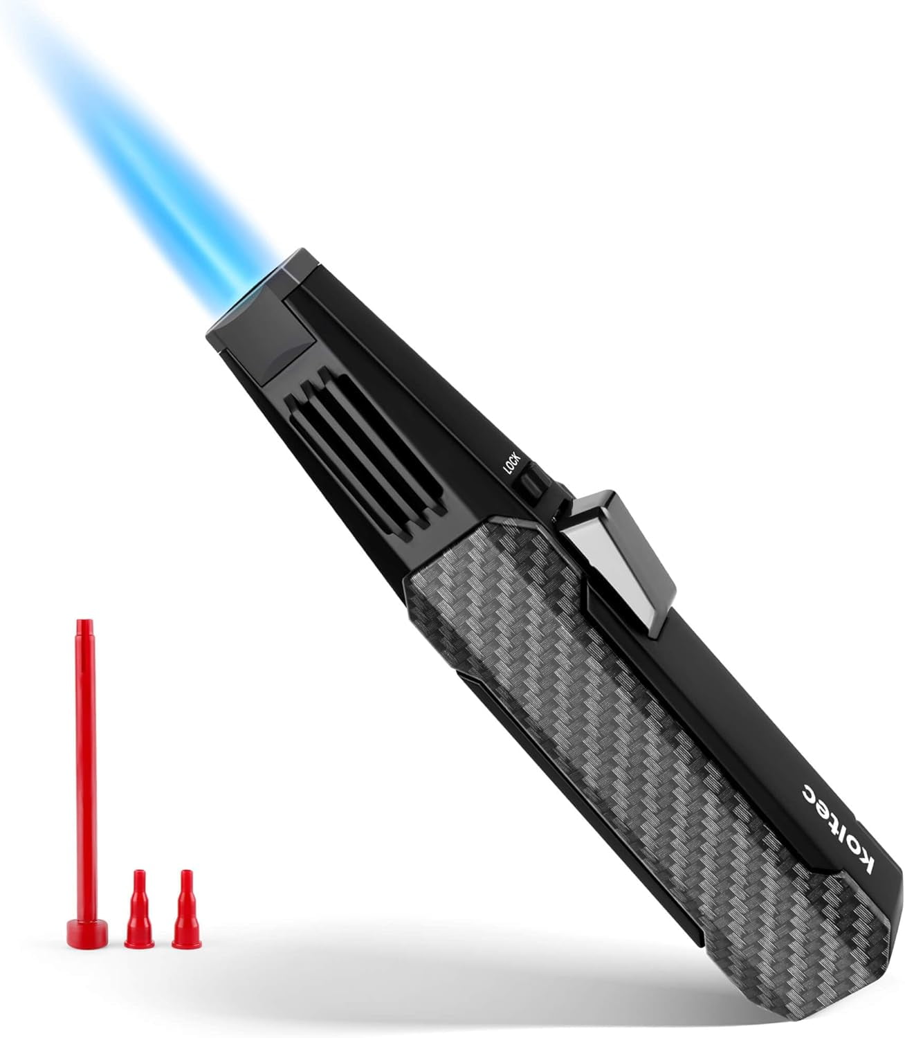 butane torch, outdoor windproof cooking torch lighter, refillable ...