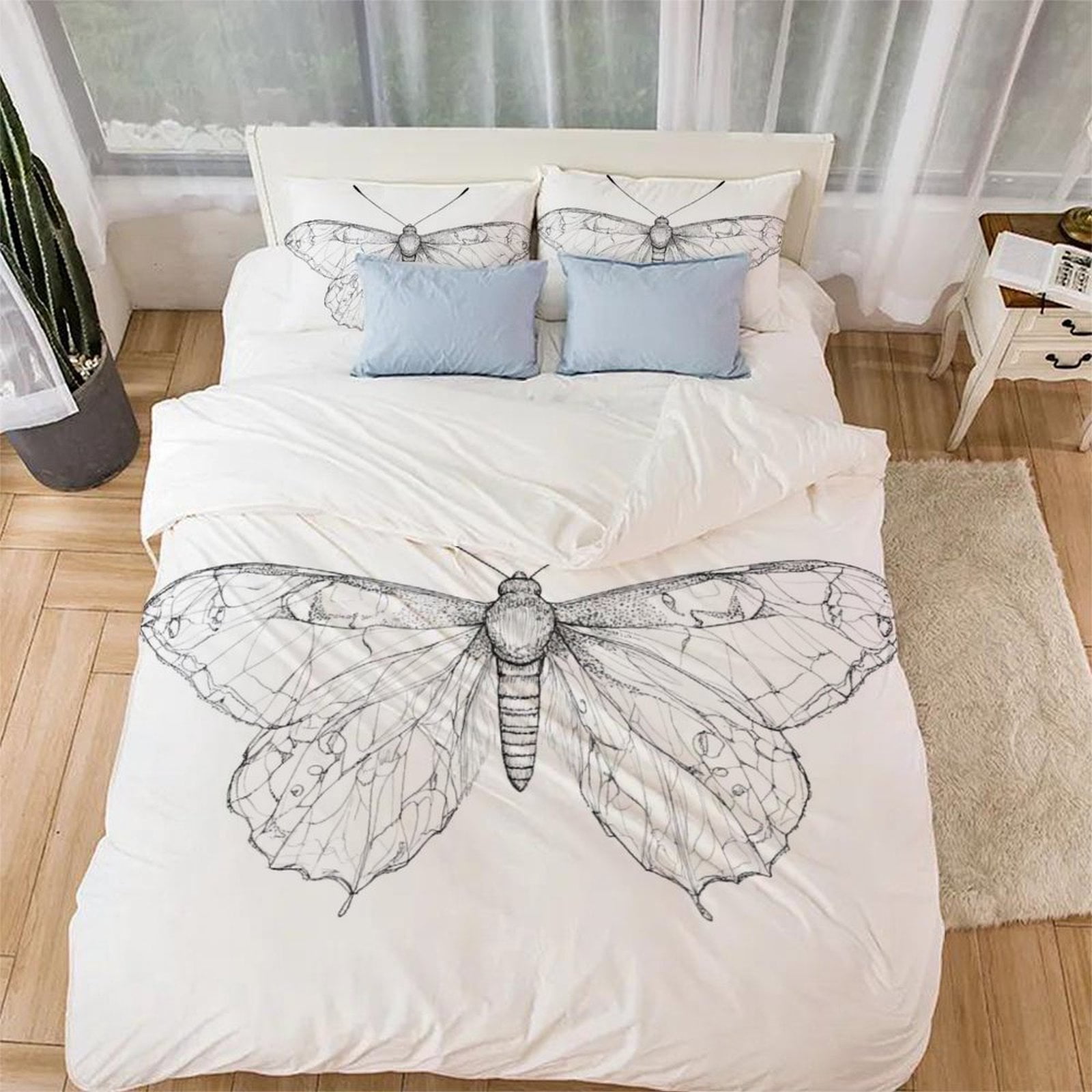 butterfly Bedding Set Duvet Cover 3D Printed Quilt Cover Comforter ...