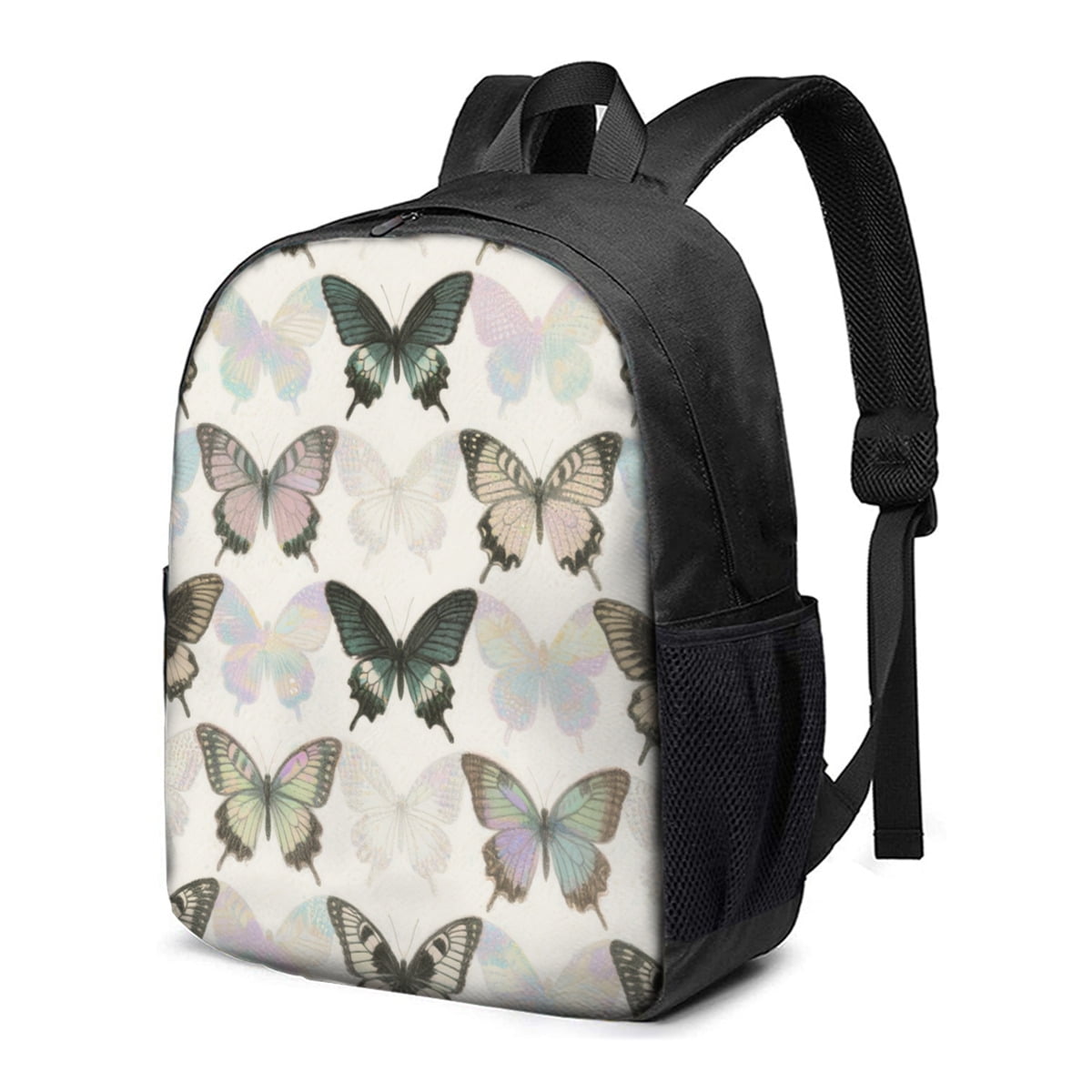 butterfly Cartoon single layer backpack, cute laptop casual travel ...
