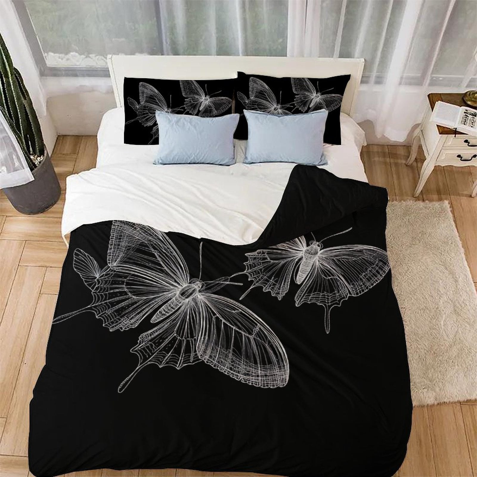 butterfly Comforter Covers 3D Printed Bedding Set Quilt Cover Duvet ...