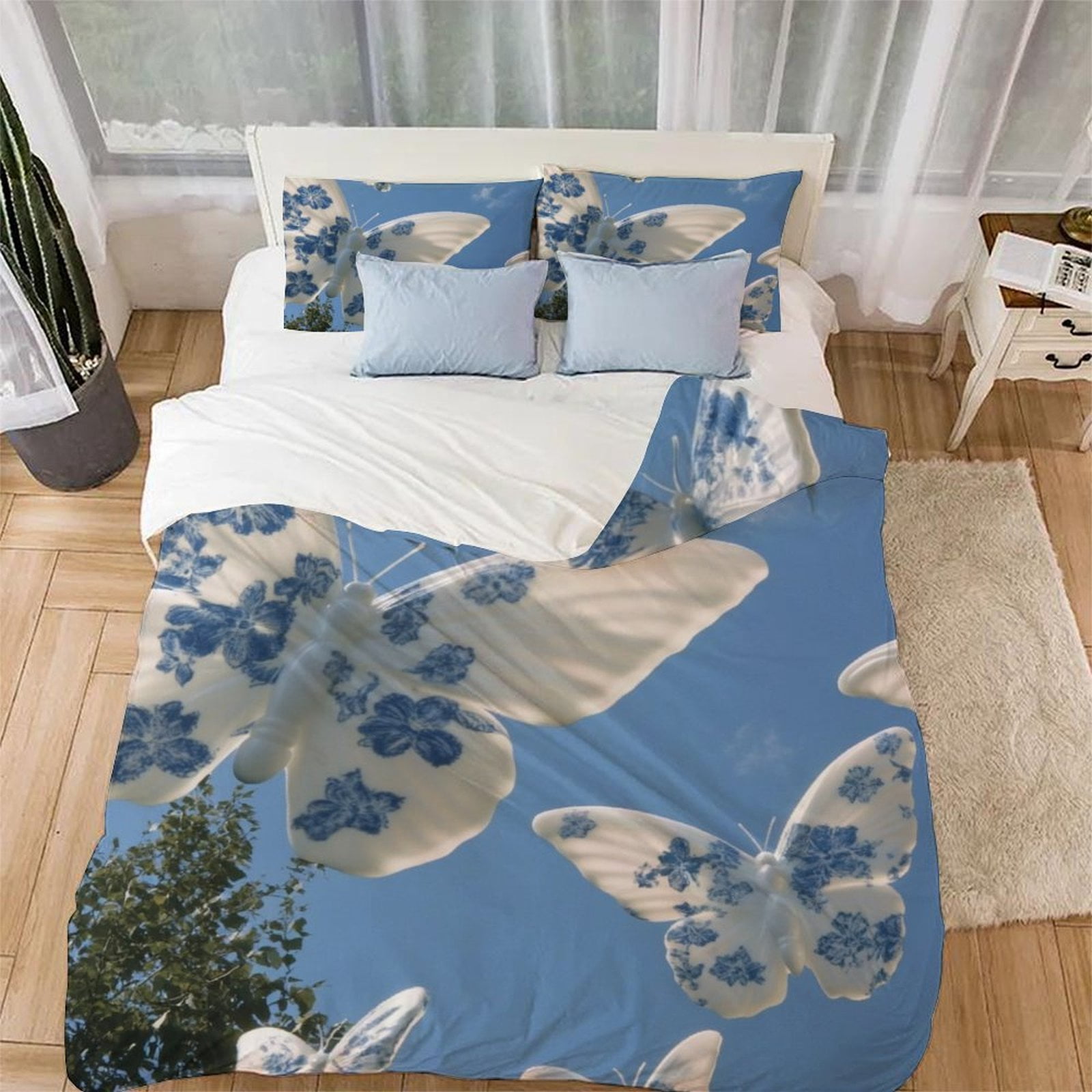 butterfly Comforter Covers 3D Printed Bedding Set Quilt Cover Duvet ...