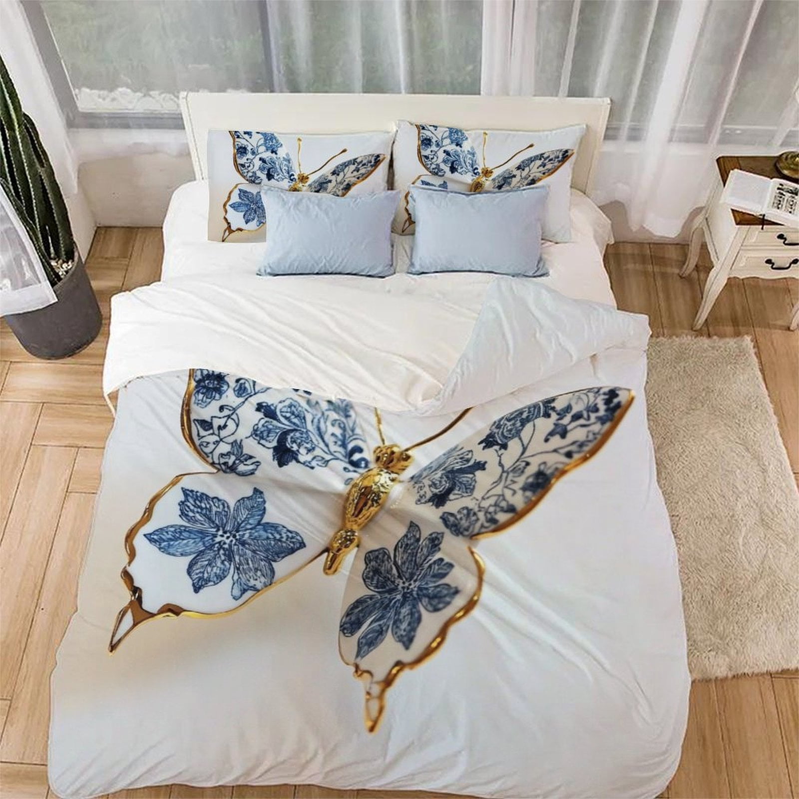 butterfly Quilt Cover 3D Printed Bedding Set Comforter Covers Duvet ...