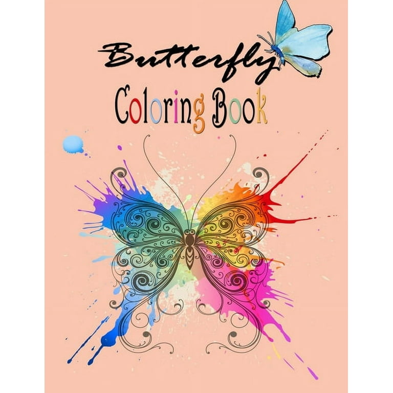 kids coloring book butterfly