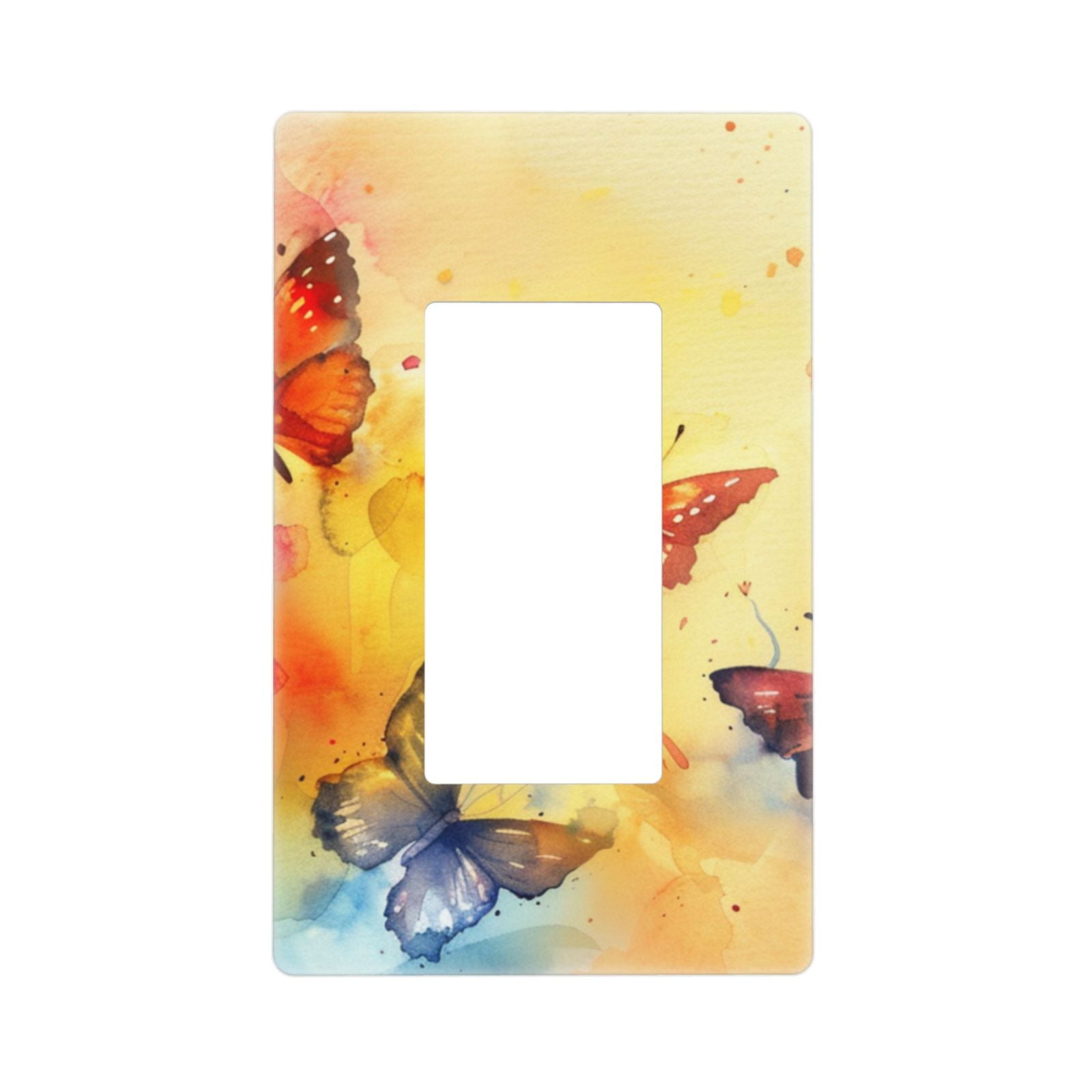 butterfly flying watercolor Switch Cover Decorative Wall Plate / 1-Gang ...